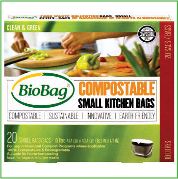 BioBag Small Compostable Kitchen Bag 10L – Sprout Master